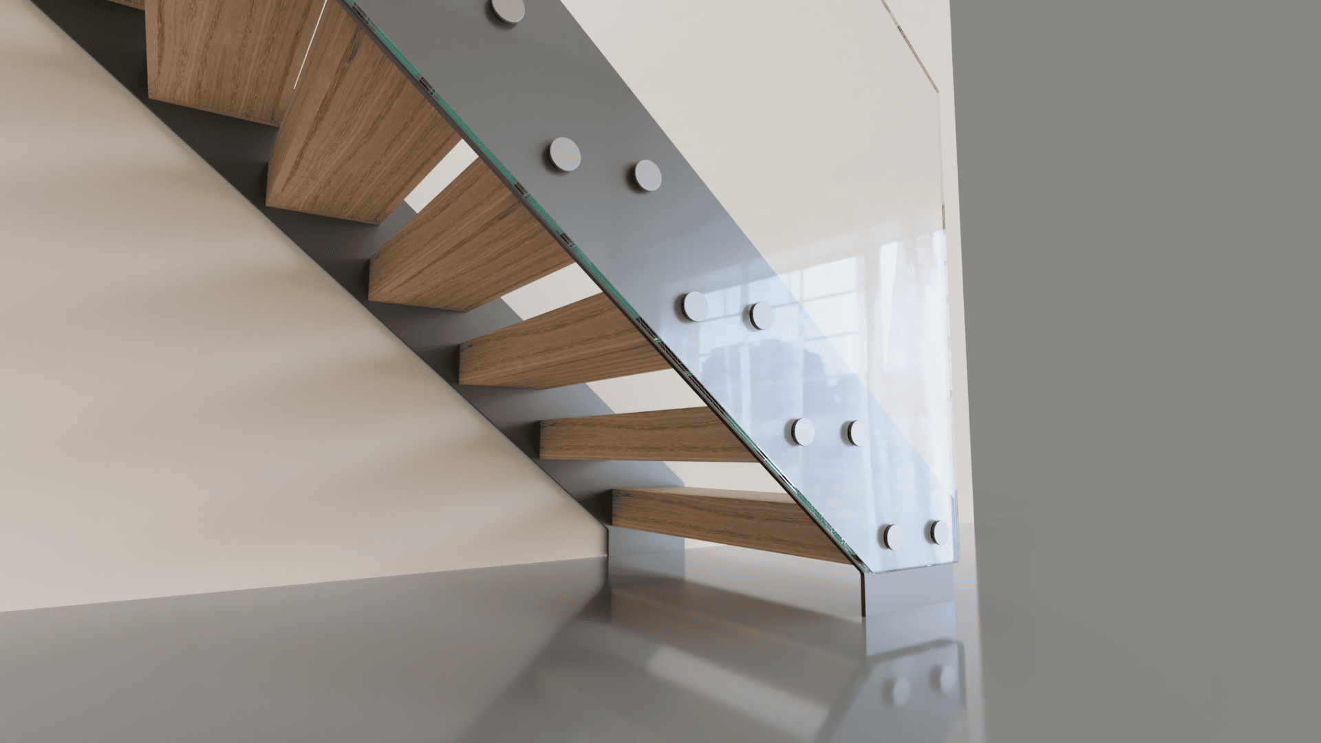 Straight String Staircase Design and Installation Services UK